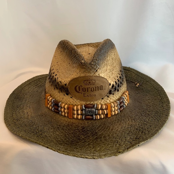 Corona | Accessories | Rare Vintage Corona Extra Paper Straw Wide Brim ...